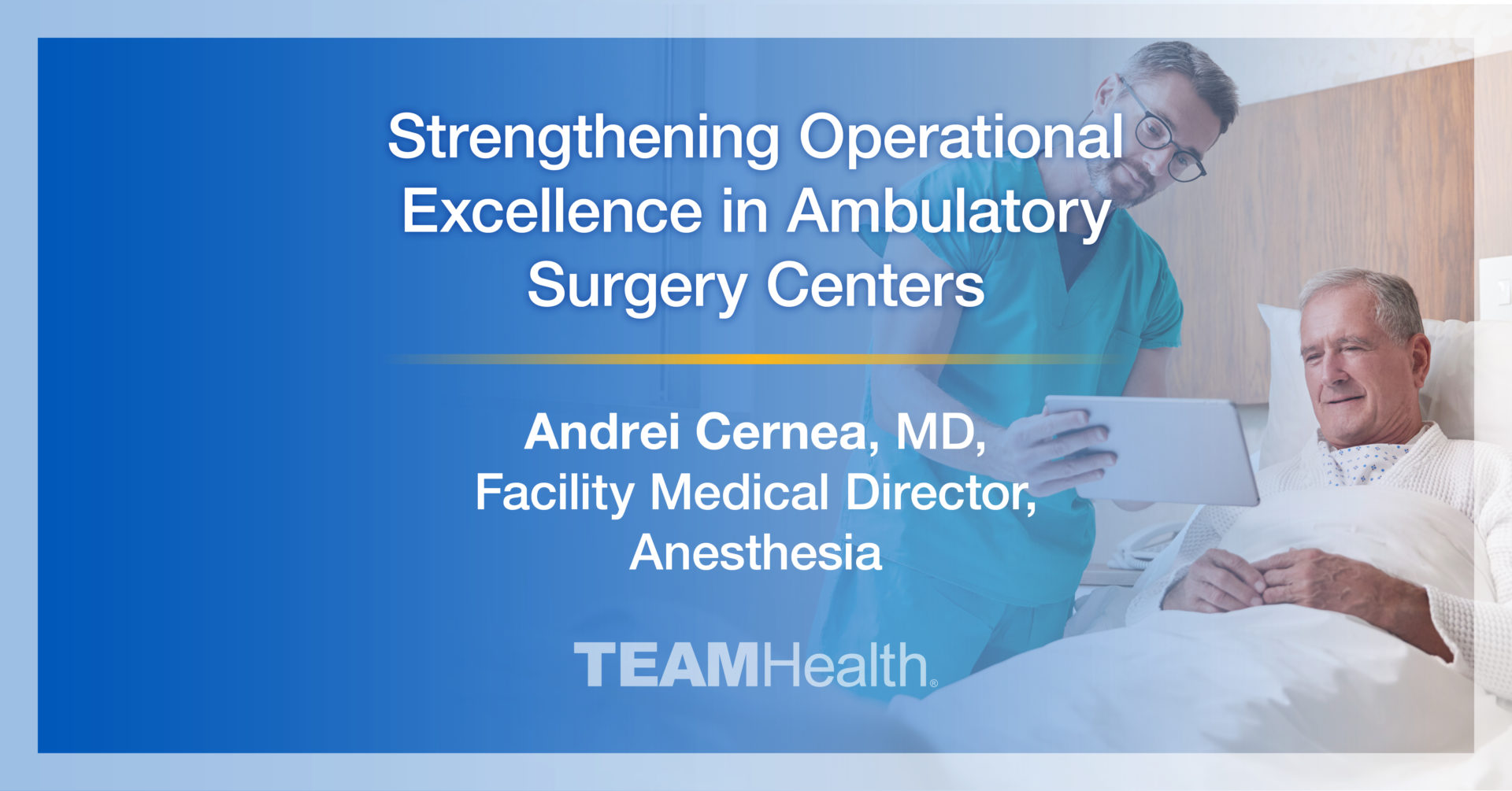 Strengthening Outpatient Anesthesia Operations | Dr. Andrei Cernea