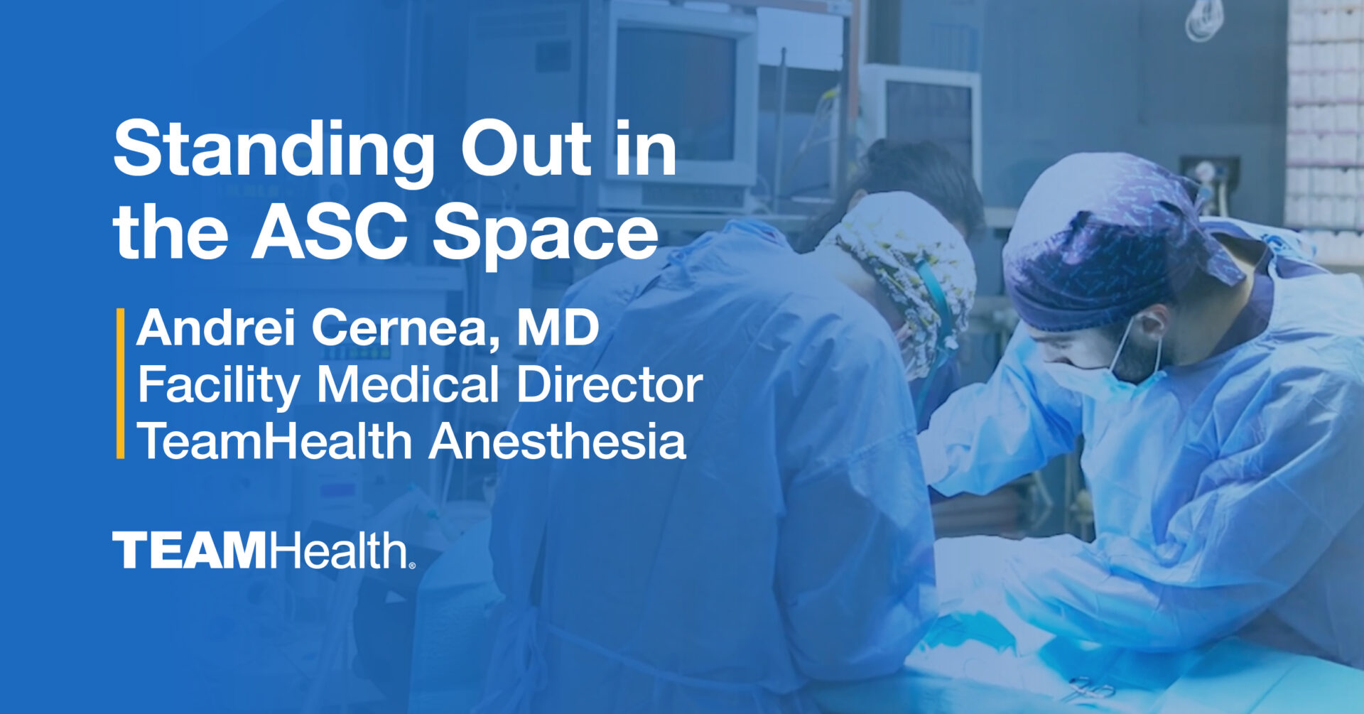 Improving Ambulatory Surgery Center Performance – TeamHealth